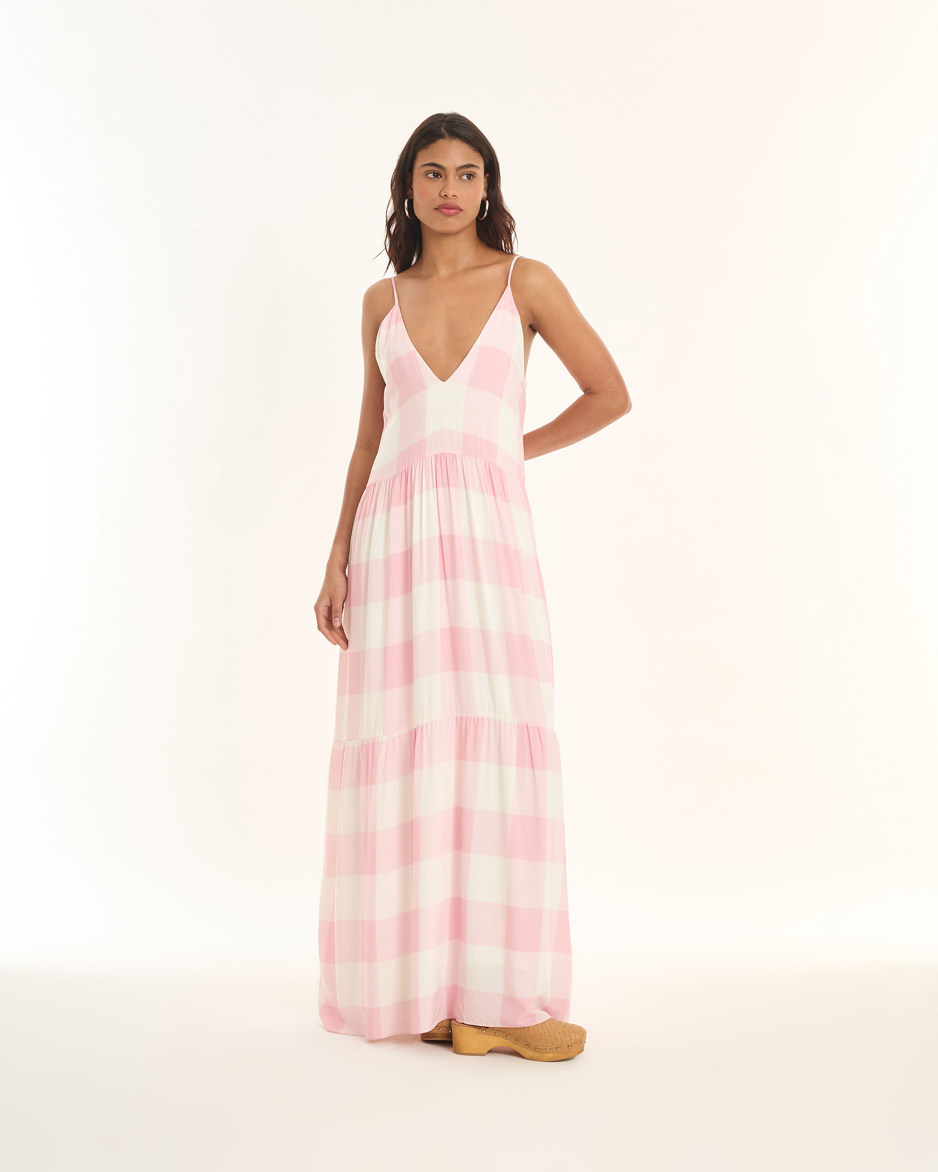 Vestido vichy tic estampado